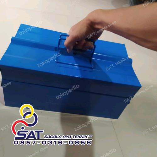 Jual Box penyimpan perkakas Tool Box 2 susun OPT/ warna biru/tool box ...