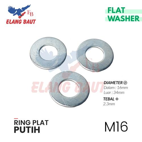 Jual Ring Plat M16 Putih / Washer Plate 16mm Galvanis Putih - Kota ...