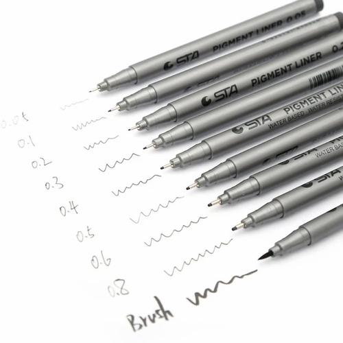 Jual STA Pigment Liner Satuan / Drawing Pen Waterproof / Fineliner - 0. ...