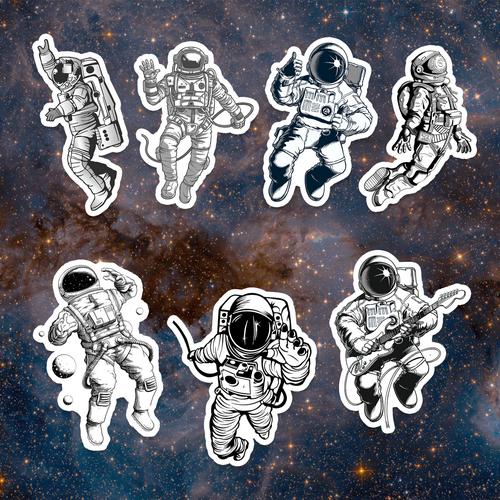 Jual Sticker Pack Astronot [7 Pcs] - Kab. Tangerang - Yeager Art ...