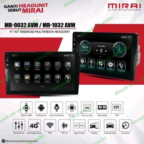 Jual Head Unit Android MIRAI MR-1032 AVM Built In Camera 360 - Kota ...