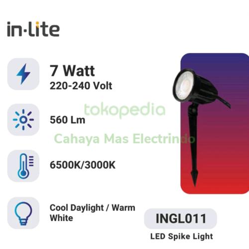 Jual INLITE LAMPU SOROT TAMAN SPIKE LIGHT INGL011 7W 7WATT 7 W TANCAP ...