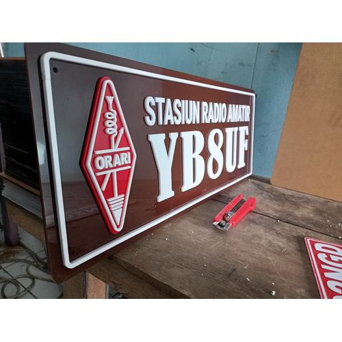 Jual PAPAN CALLSIGN ACRILIK ORARI HURUF TIMBUL MEWAH - Kab. Pemalang ...