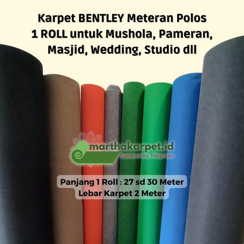 Promo Karpet Meteran Polos 1 ROLL untuk MusholaPameran,Masjid,Wedding ...