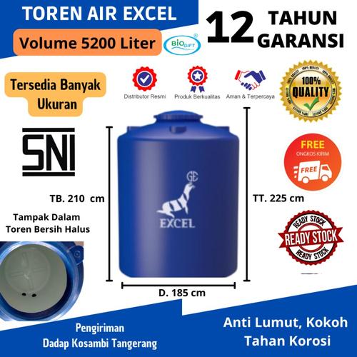 Jual TANDON AIIR 5000 LITER MERK EXCEL , TOREN AIR - Kab. Tangerang - PT.BIOGIFT GLOBAL ...