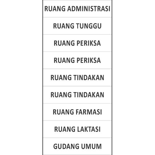 Jual Acrylic custom papan ruangan sign label pintu dll - Kota Tangerang ...