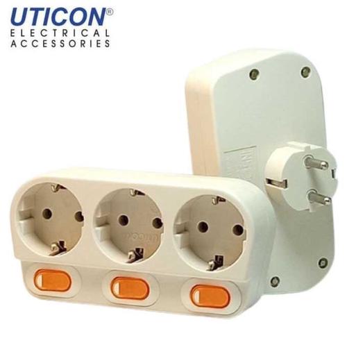 Jual UTICON S-138 SW Stop Kontak Arde 3 Lubang Saklar ON OFF Original ...