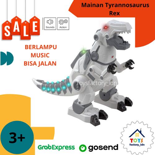 Jual Mainan Robot T-Rex Tyrannosaurus Rex Pintar Interaktif Berjalan ...