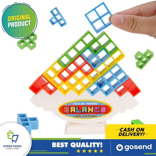 Jual Mainan Balok Keseimbangan Tetra Tower Block Balancing Family Game ...