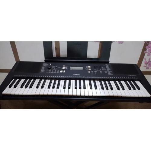 Jual KEYBOARD YAMAHA PSR E363 SECOND FULLSET + BONUS DOUBLE STAND ...