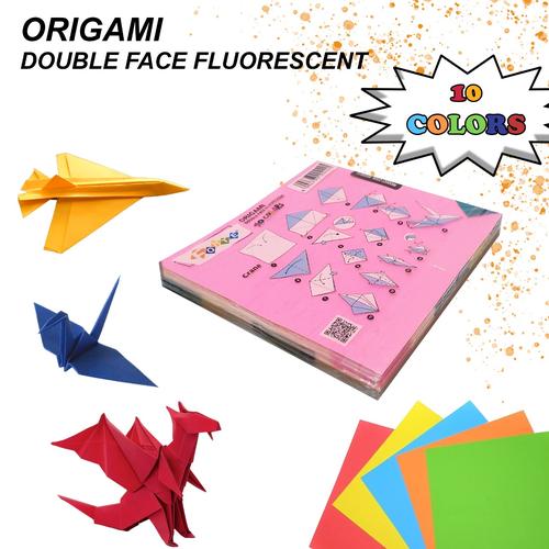 Jual Kertas Lipat Origami Dua Sisi - Double Face Fluorescent Paper ...