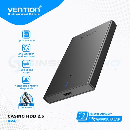 Jual Vention Casing HDD 2.5 enclouse SSD - KPA Black - Jakarta Barat ...