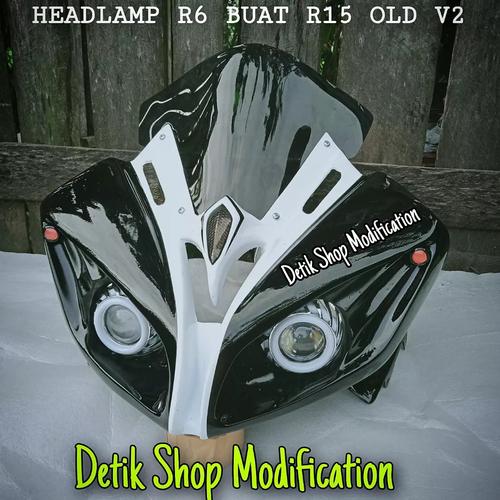 Jual HEADLAMP R15 V2 MODEL R6 HEADLAMP R6 BUAT R15 OLD V2 TOPENG R15 V2 ...