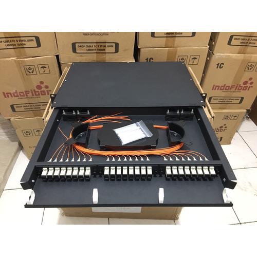 Jual OTB 24 core SC multimode rackmount sliding rail + Pigtail ...