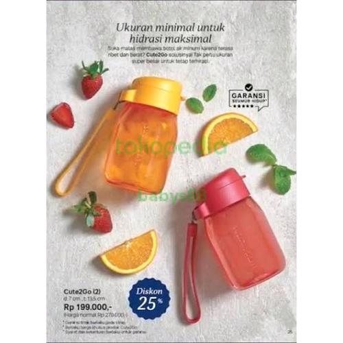 Jual TUPPERWARE CUTE2GO BOTTLE 350ML - TUPPERWARE CUTE2GO BOTOL MINUM ...