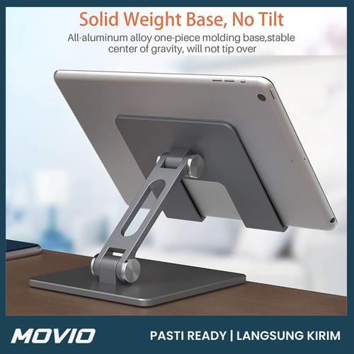 Promo MOVIO Stand Holder Aluminium - Dudukan Holder Tablet / Ipad / HP ...