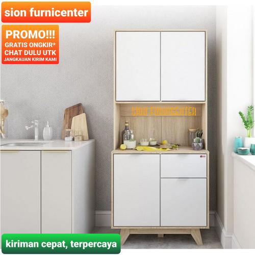 Jual lemari dapur minimalis / lemari dapur 2 pintu / rak dapur / rak ...