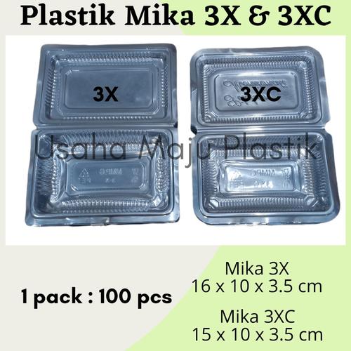 Jual 100pcs Mika Kue 3x (16x10) Mika Nasi 3xc (15x10) Mika Plastik Roti ...