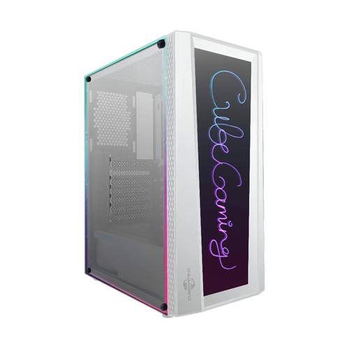 Jual Casing Cube Gaming Write - White ATX Gaming Case Cube Gaming Write ...