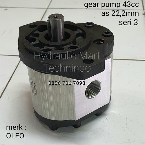 Jual pompa hydraulic gear pump 43cc, as 22,2mm 3APF43L03P16RSS merk OLEO - Kota Bandung ...