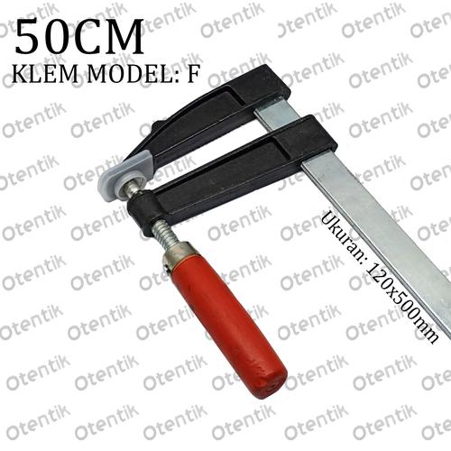 Jual KLEM MODEL F PANJANG 50CM CLAMP ALAT JEPIT KAYU 120 X 500MM - 500 ...