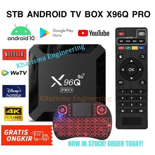 Jual TERMURAH!!! STB Android TV Box X96Q PRO 4K Ultra HD TV Box Android ...