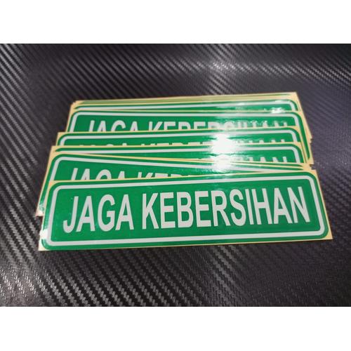 Jual Stiker cutting Penanda / Petunjuk Jaga Kebersihan - Kab. Banyumas ...