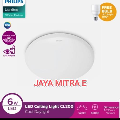 Jual Philips CL200 6W EC RD LED Ceiling Lampu Plafon 22.5CM - 3000K ...