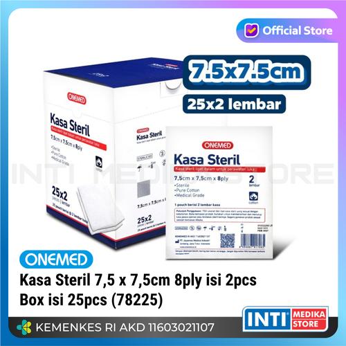 Jual ONEMED - Kasa Steril Lipat 8 ply BOX Isi 25pcs | Perban Luka One ...
