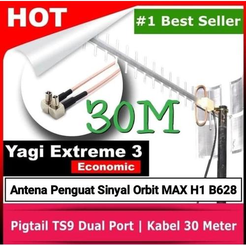 Jual Antena Penguat Sinyal Orbit MAX H1 B628 - Yagi Extreme 30M ...