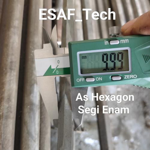 Jual As Besi Hexagon / As Besi Segi Enam Ukuran 10mm SST41 Potongan Per ...