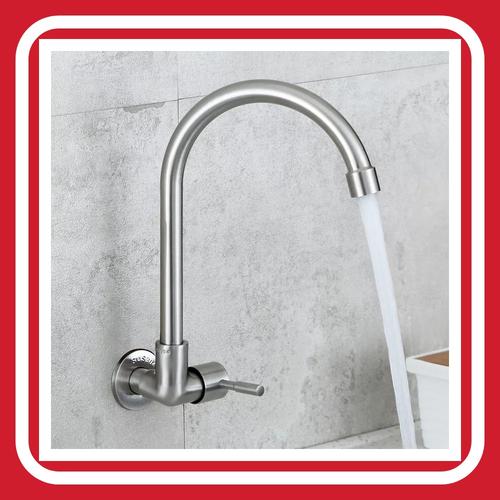 Jual Keran Kitchen Sink Model Pipa Dinding Stainless Sus 304 Kran dapur ...