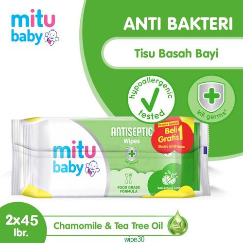 Jual Tisu Basah Mitu Baby Antiseptik (50s X 2) Buy 1 Get 1 Tisue Mitu ...