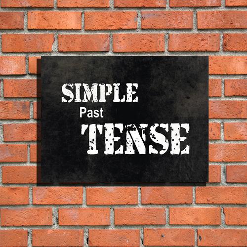 Jual Poster Quotes SIMPLE PAST TENSE Hiasan Dinding Poster Kayu ...