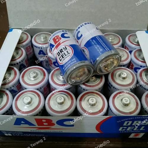 Jual baterai battery batre ABC biru type C tanggung R14C per 1 pcs ...