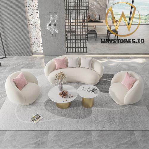 Jual Sofa tamu minimalis/sofa unik modern/sofa mewah berkualitas - S - Putih - Kab. Bogor - Arga ...
