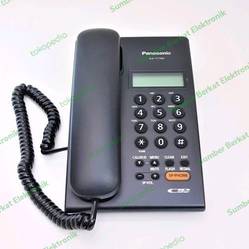 Jual Telepon Kabel Single Line Panasonic KX-T7705 - Hitam Telepon ...