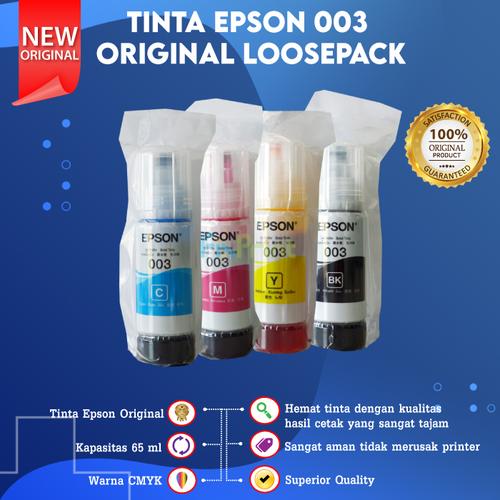 Jual CMYK Tinta Epson T00V 003 Ink Botol Printer L1110 L3110 L3150 ...