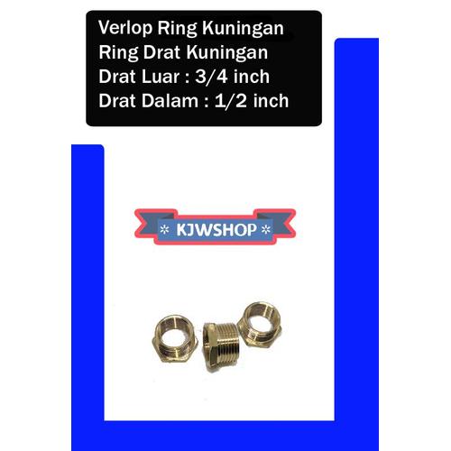 Jual Verlop Ring Kuningan 1/2 x 3/4 - Kota Surabaya - KJWShop | Tokopedia