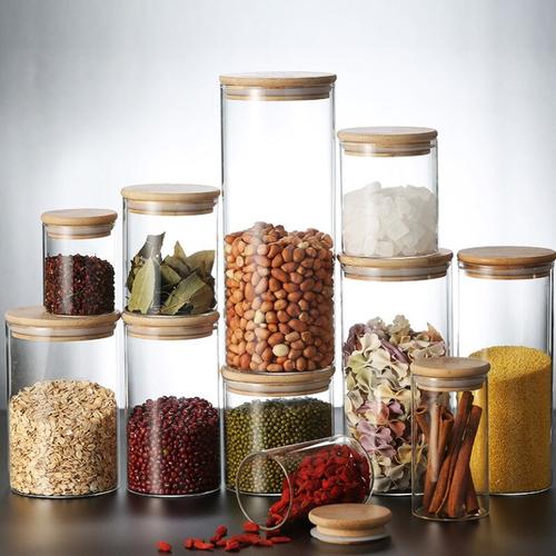 Promo Toples Kaca Tabung Borosilicate Glass Premium Tutup Kayu Kedap ...