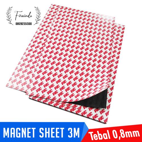 Jual MAGNET Sheet Strip Lembaran Karet Kulkas Double Tape 3M Tebal 0 ...