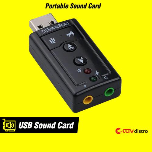 Promo USB Soundcard 7.1 Audio Adapter Sound Card External Komputer ...