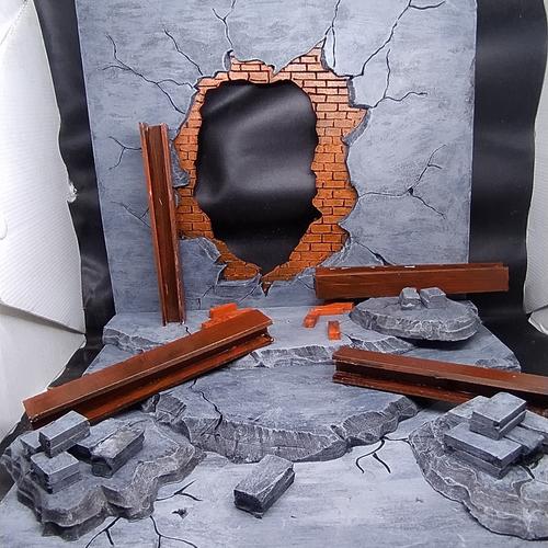 Jual diorama action figure shodo,shf,Kamen rider diorama dinding hancur ...
