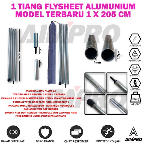 Jual TIANG FLYSHEET ALUMUNIUM\TIANG FRAME ALUMUNIUM TIANG TARPTENT ...