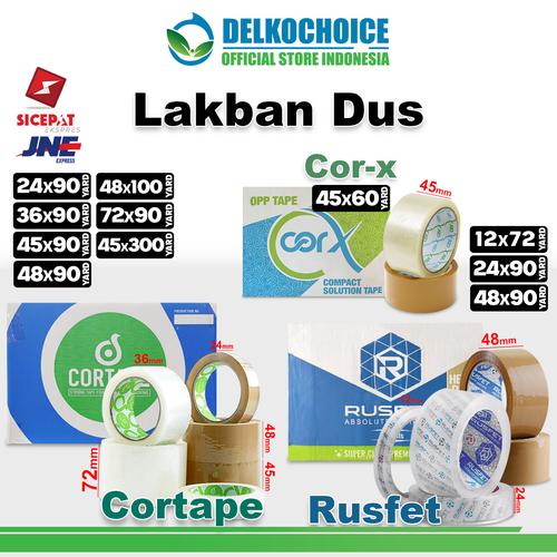 Jual Lakban Bening Coklat Isolasi Solatip OPP Tape Plakban VARIAN KARGO ...