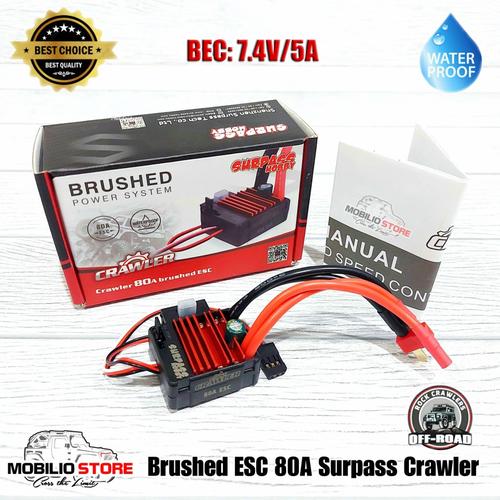 Jual ESC 80A Brushed Surpass Hobby Crawler Electronic Speed Controller ...