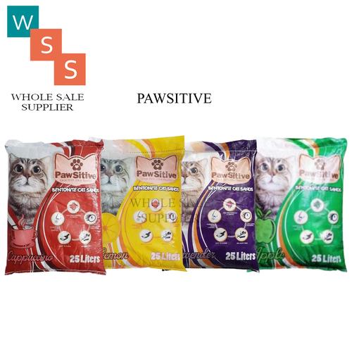 Jual Pasir Kucing Pawsitive 25L- Pasir Kucing Wangi Gumpal GOSEND GRAB ...