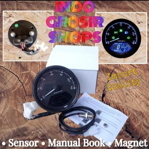 Jual Speedometer digital bulat CB 100 japstyle Scrambler caferacer ...