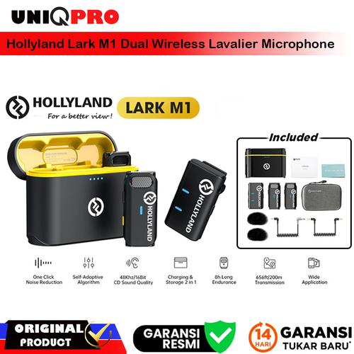 Jual Hollyland Lark M1 Dual Wireless Lavalier Microphone Mic clip on ...