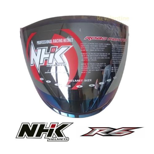 Jual Visor NHK R6 Blue Original | Kaca Helm Iridium Biru - RACHET + 4 ...